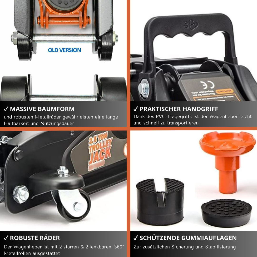 Verda Wagenheber 2,5t Rangierwagenheber 85 - 365 mm MF77107